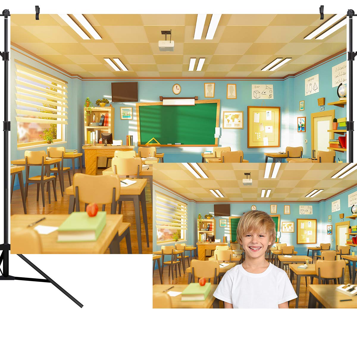 Buy OUYIDA Back to School Theme Backdrop Welcome to Classroom ...