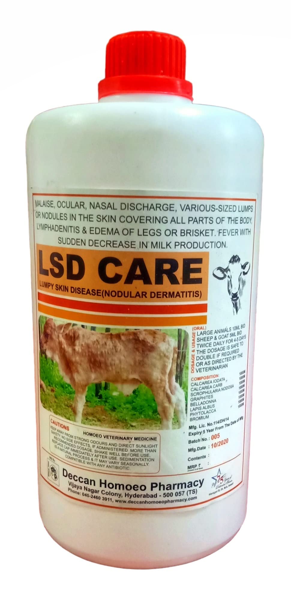 Buy Adilaid DHP Lumpy Skin Disease Care (Nodular Dermatitis) (500ml ...