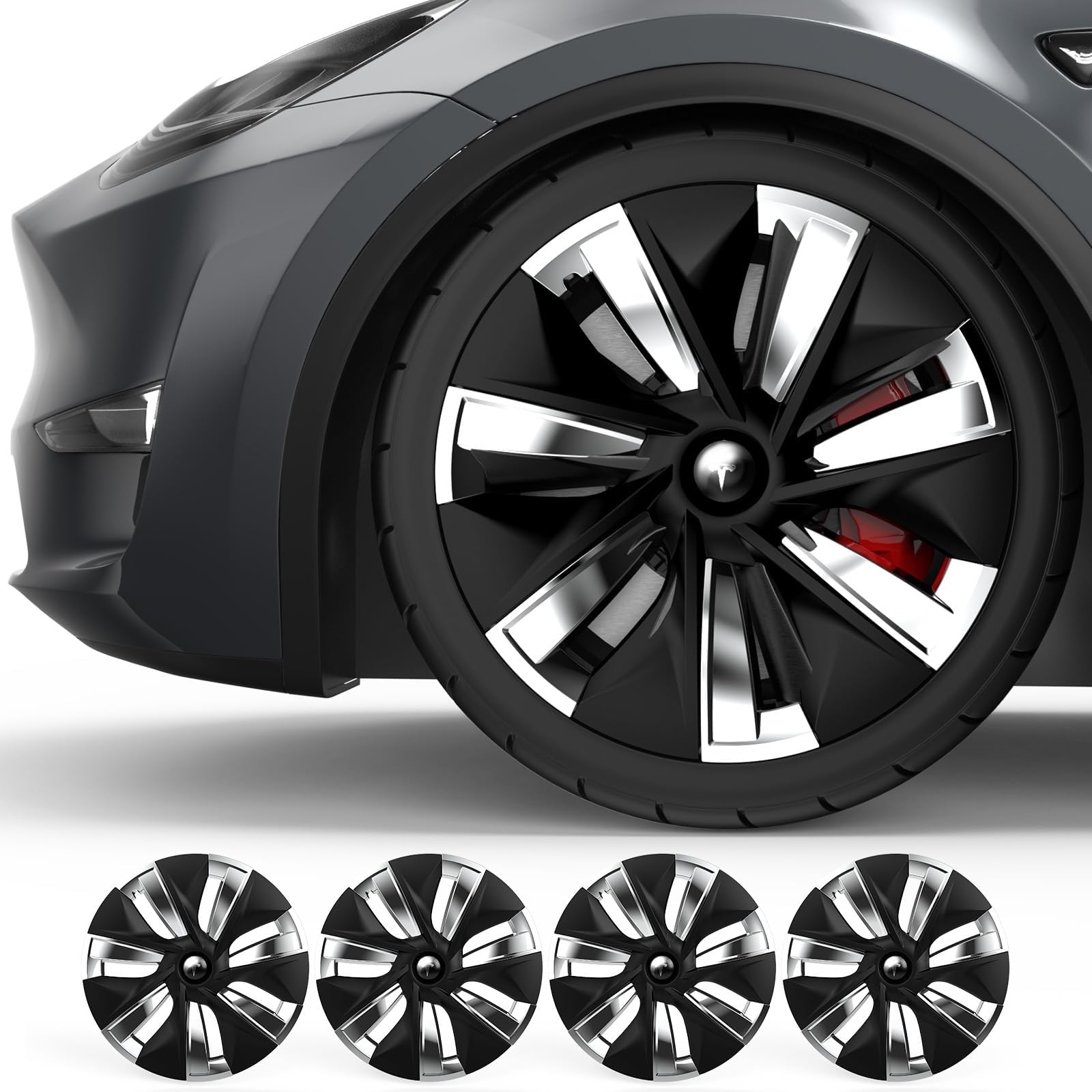 Amazon.com: Qingchijun 19 Inch Wheel Covers Compatible with 2020-2024 ...