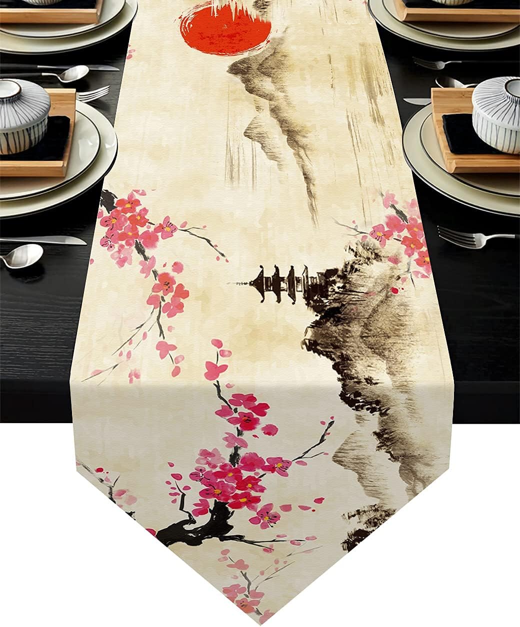 Amazon.com: Chinese New Year Table Runner Lunar 2024 Asian Chinese ...