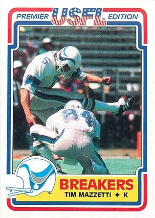 Amazon.com: 1984 Topps USFL #78 Tim Mazzetti NFL Football Card NM-MT ...