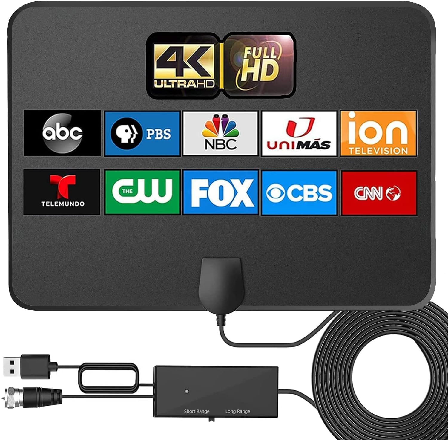 TV Antenna Indoor - Digital Antenna for TV Support 4K 1080p Antenna TV ...