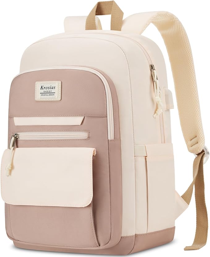 Amazon.com: KROSIAS School Backpack for Teen Girls, 15.6 Inch Laptop College Backpacks Work Bag ...