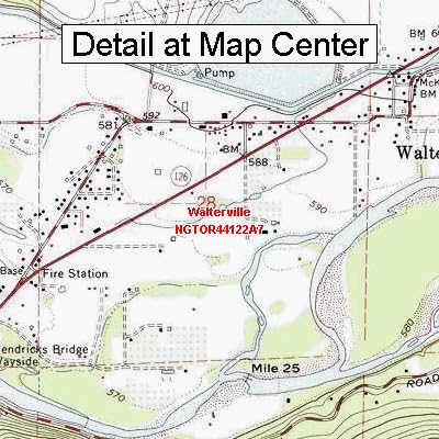 Amazon.com : USGS Topographic Quadrangle Map - Walterville, Oregon ...