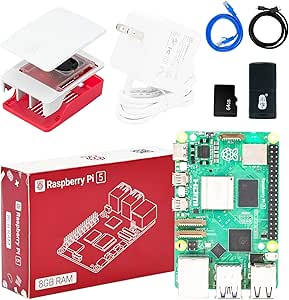 Amazon.co.jp: Raspberry Pi 5 8GB RAM Development Kit Case 64GB TF Card ...
