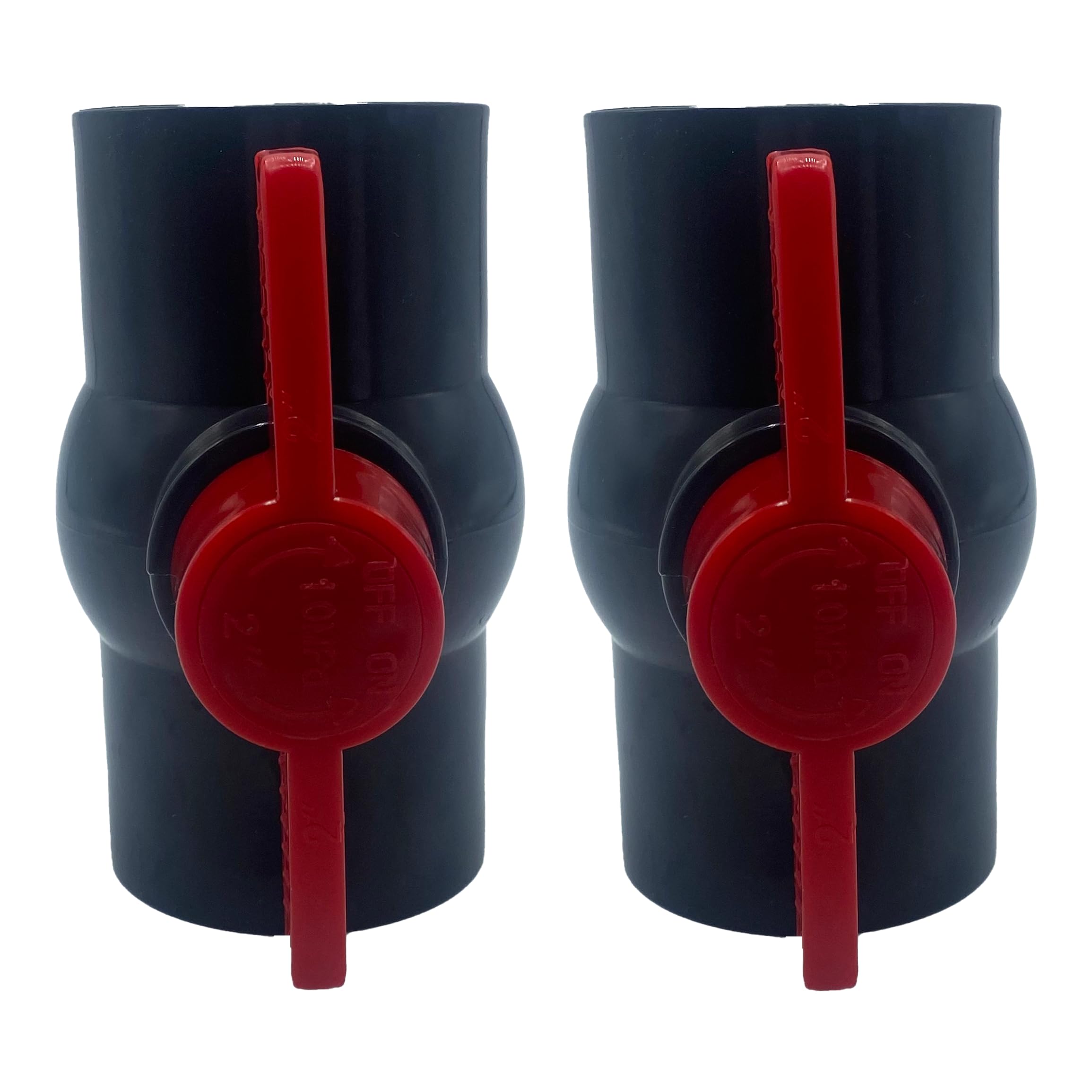 Poolzilla 2" PVC Ball Valve (2 Pack) - Shut-Off Valve with Easy-Turn ...