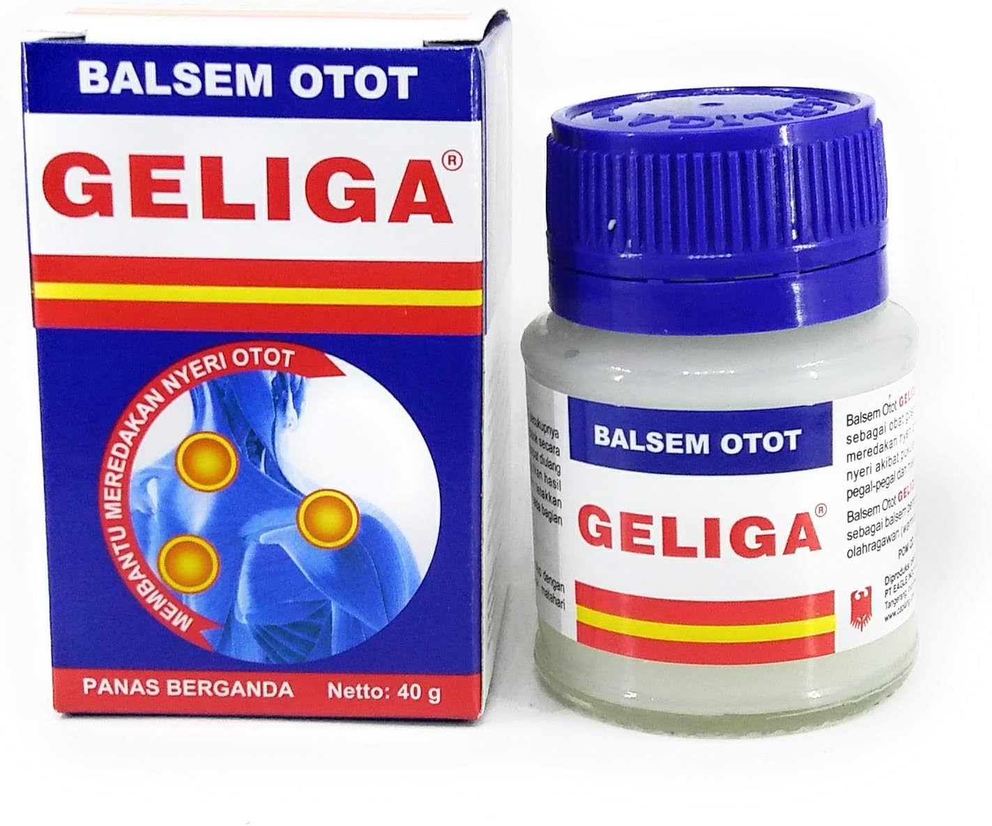 Amazon.com: Cap Lang Geliga Muscular Balm, 40 Gram (Pack of 4) : Health ...