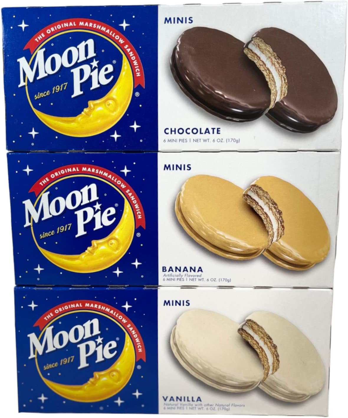 Amazon.com: MoonPie Chocolate Double Decker Pie, 2.75 oz., 24 ct.