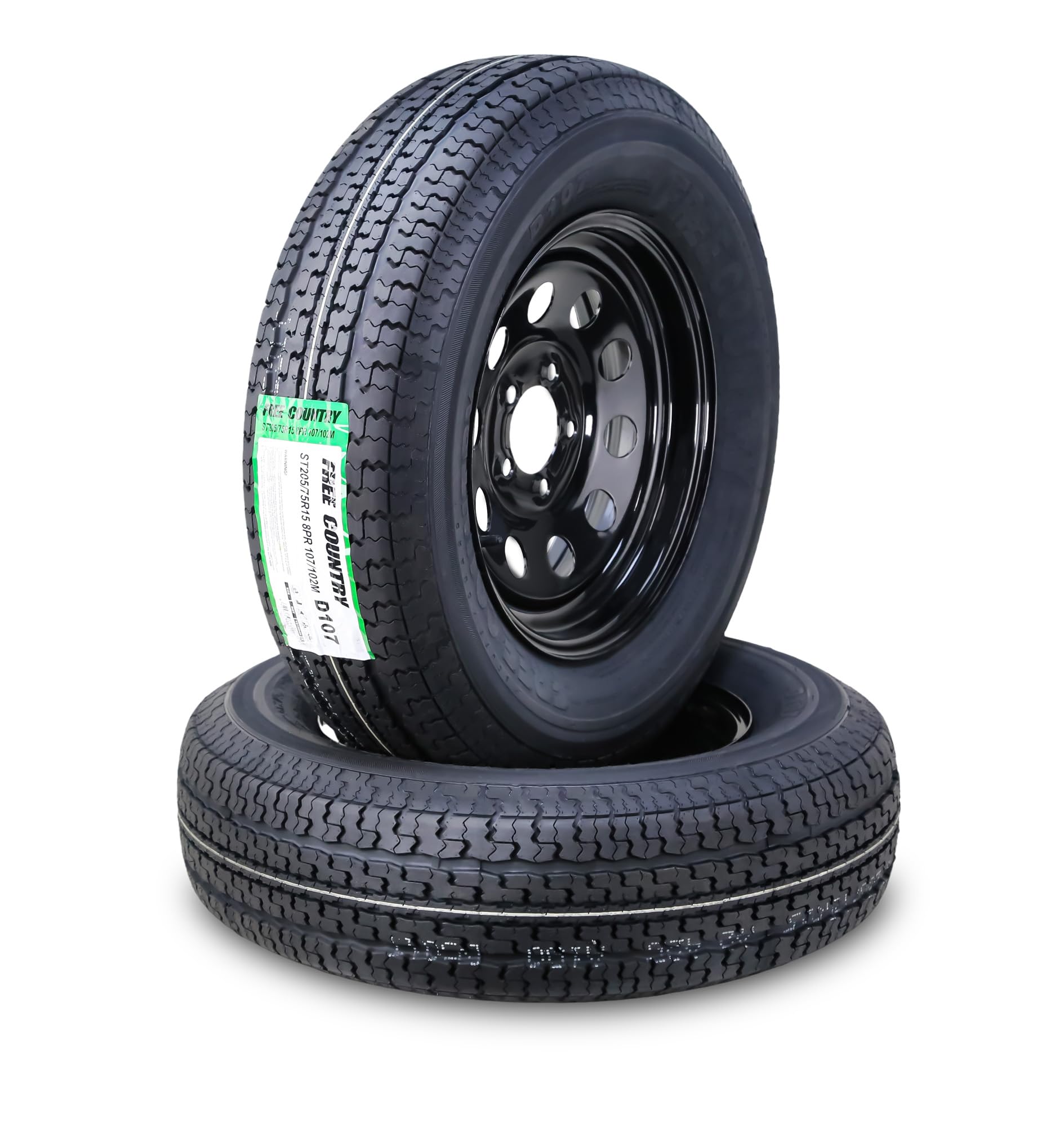 Snapklik.com : Free Country Trailer Tire Wheel Assembly ST205/75R15 8 ...
