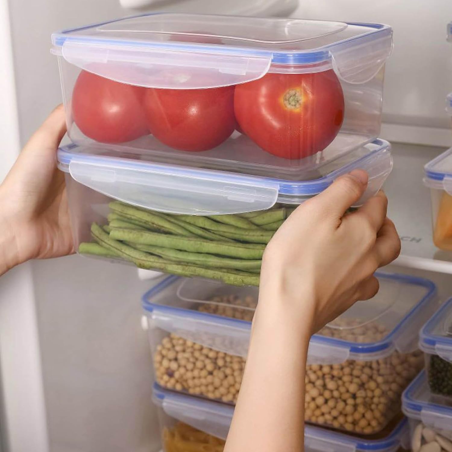 Amazon.com - Food Storage Containers with Lids Airtight, Plastic ...