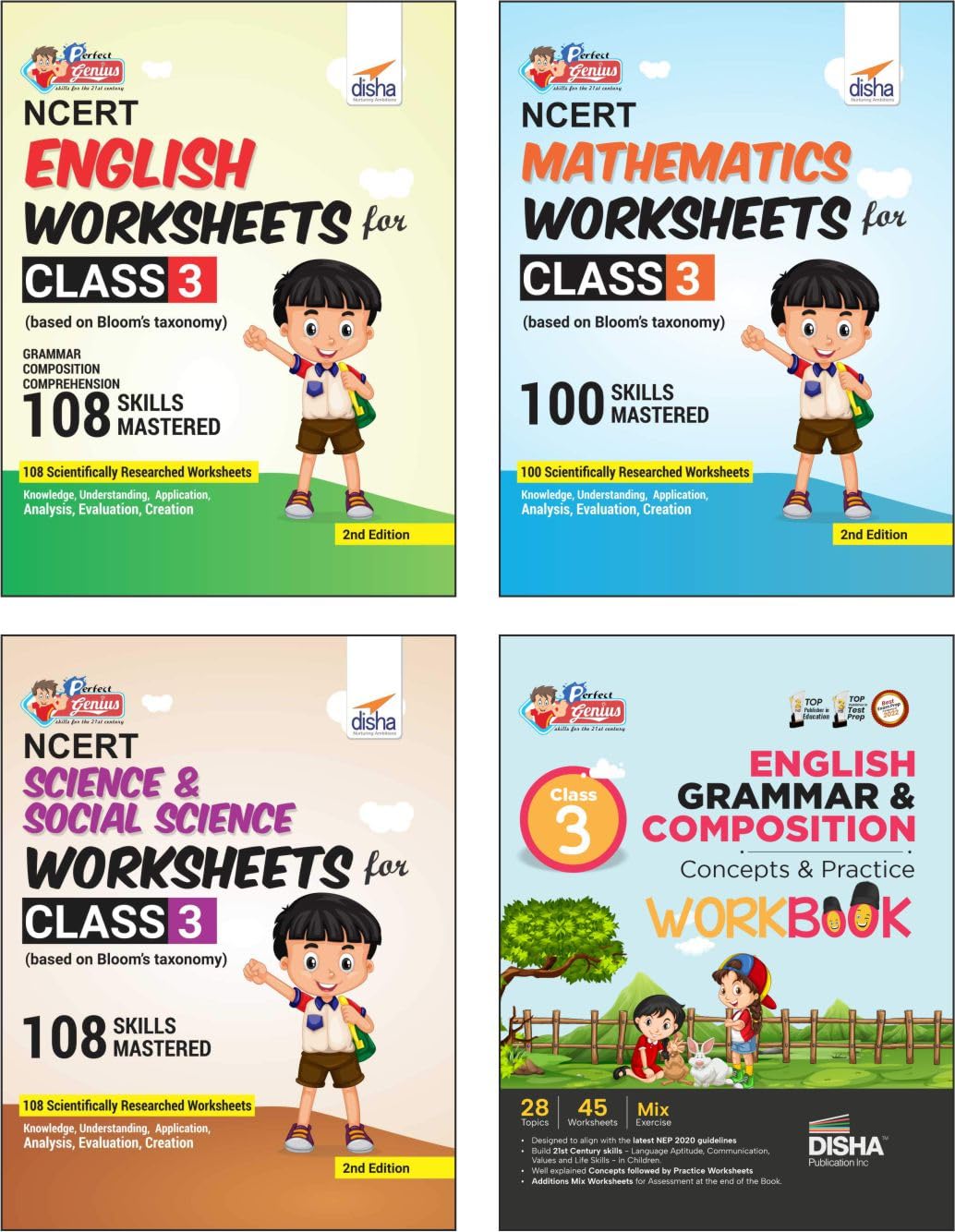 Buy Disha Combo (set of 4 Books) Perfect Genius Class 3 NCERT Science ...