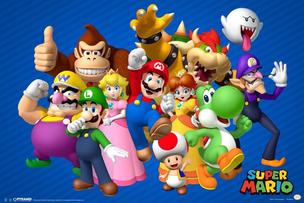 Amazon.com: Pyramid America Super Mario Bros Nintendo Platform Video ...