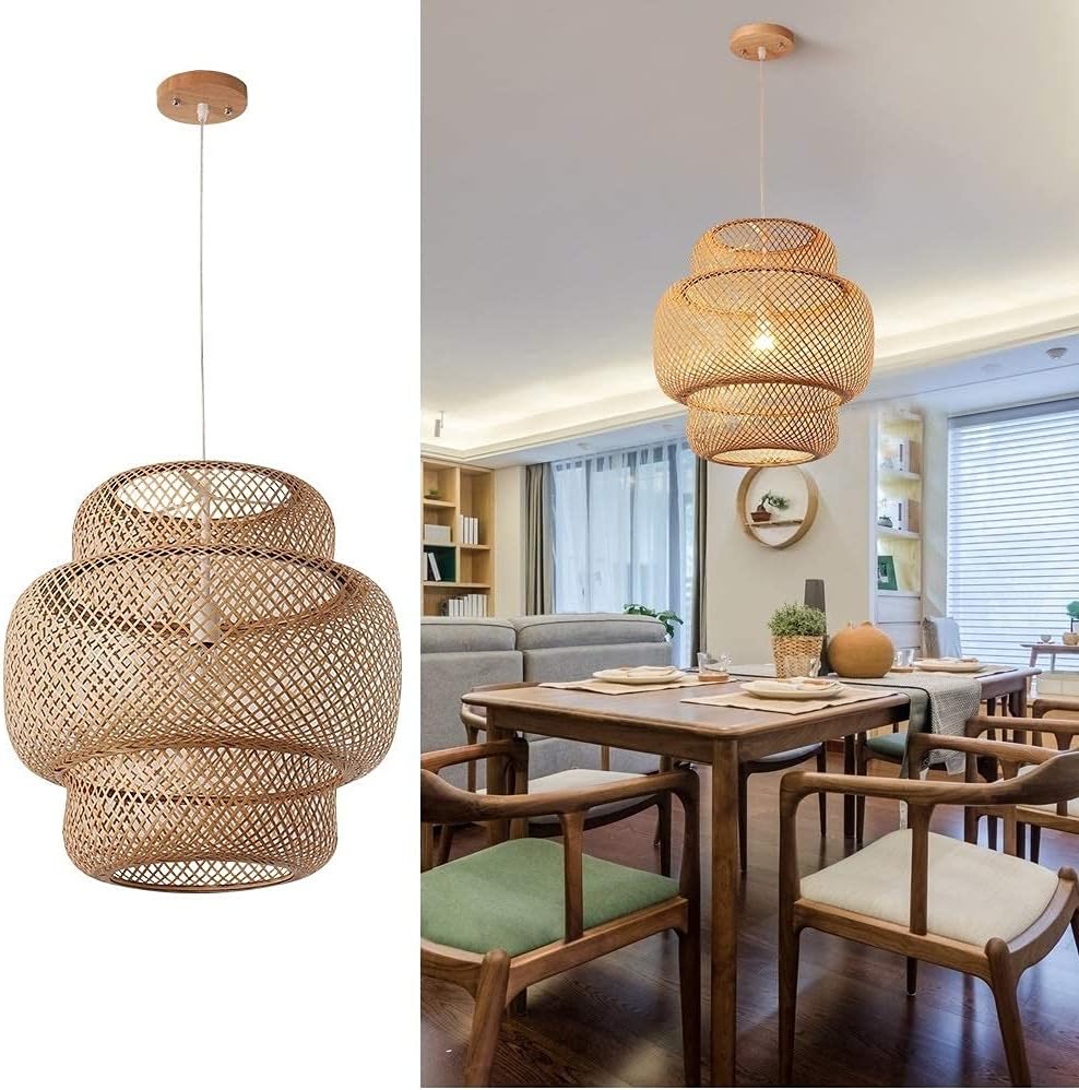 Amazon.com: KOUBOO Bellona Bamboo Jar Pendant Lamp, Natural : Tools ...