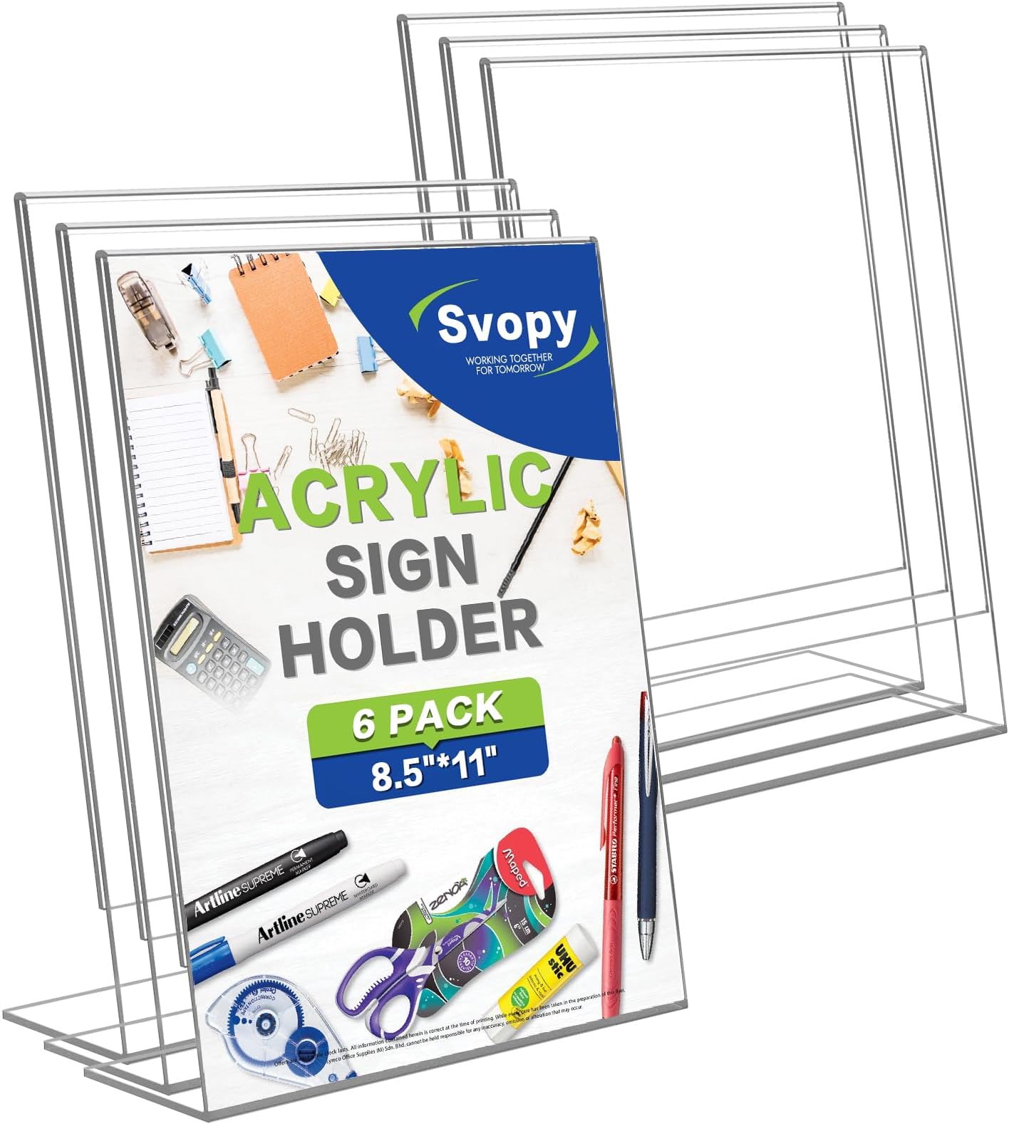 Amazon.com : Paper Sign Holder (25 Pack) Plastic 8.5-x-11-inch ...