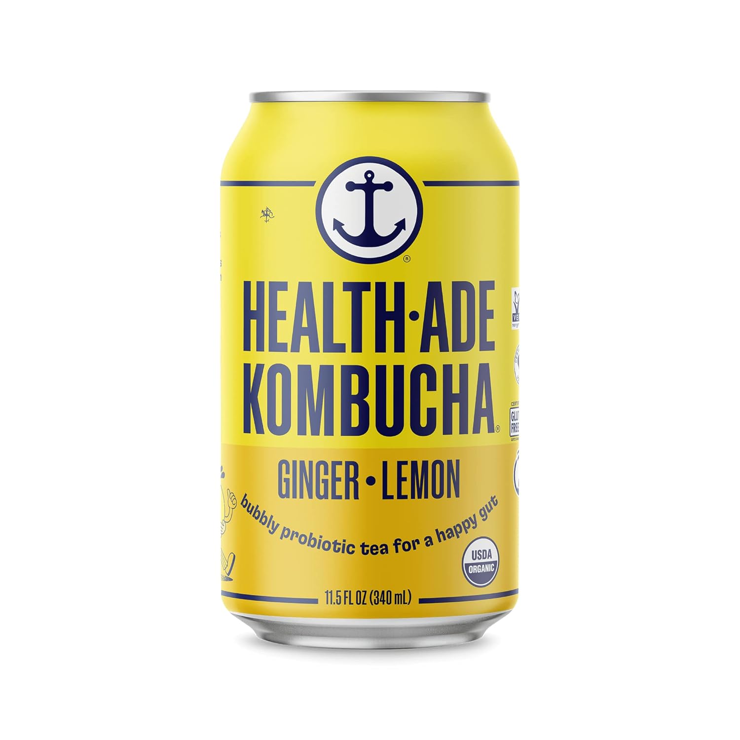 Amazon.com: Health-Ade Canned Kombucha Tea Organic Drink, Fermented Tea ...