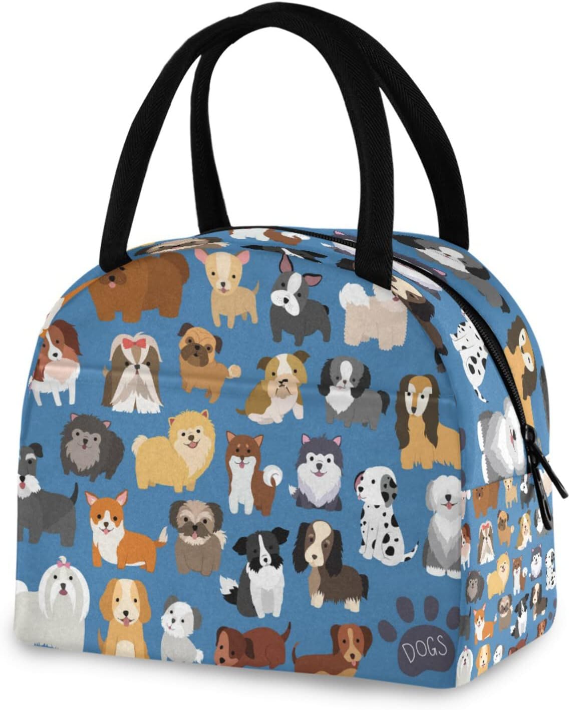 Amazon.com: Gianlaima Cute Dogs Puppy Pet Insulated Lunch Box For Women ...