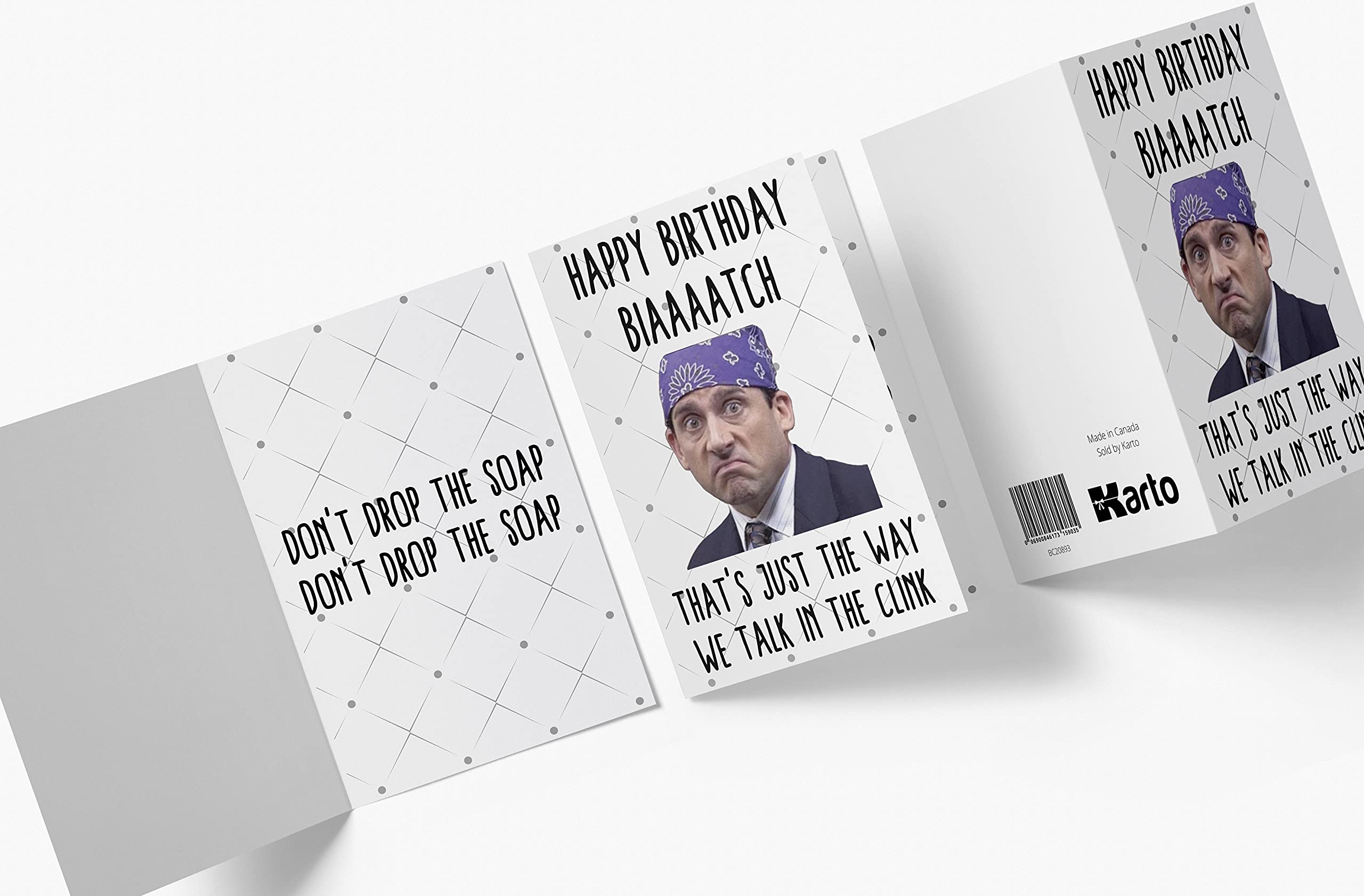 Funny Birthday Card The Office US – Prison Mike – Birthday Card Michael ...