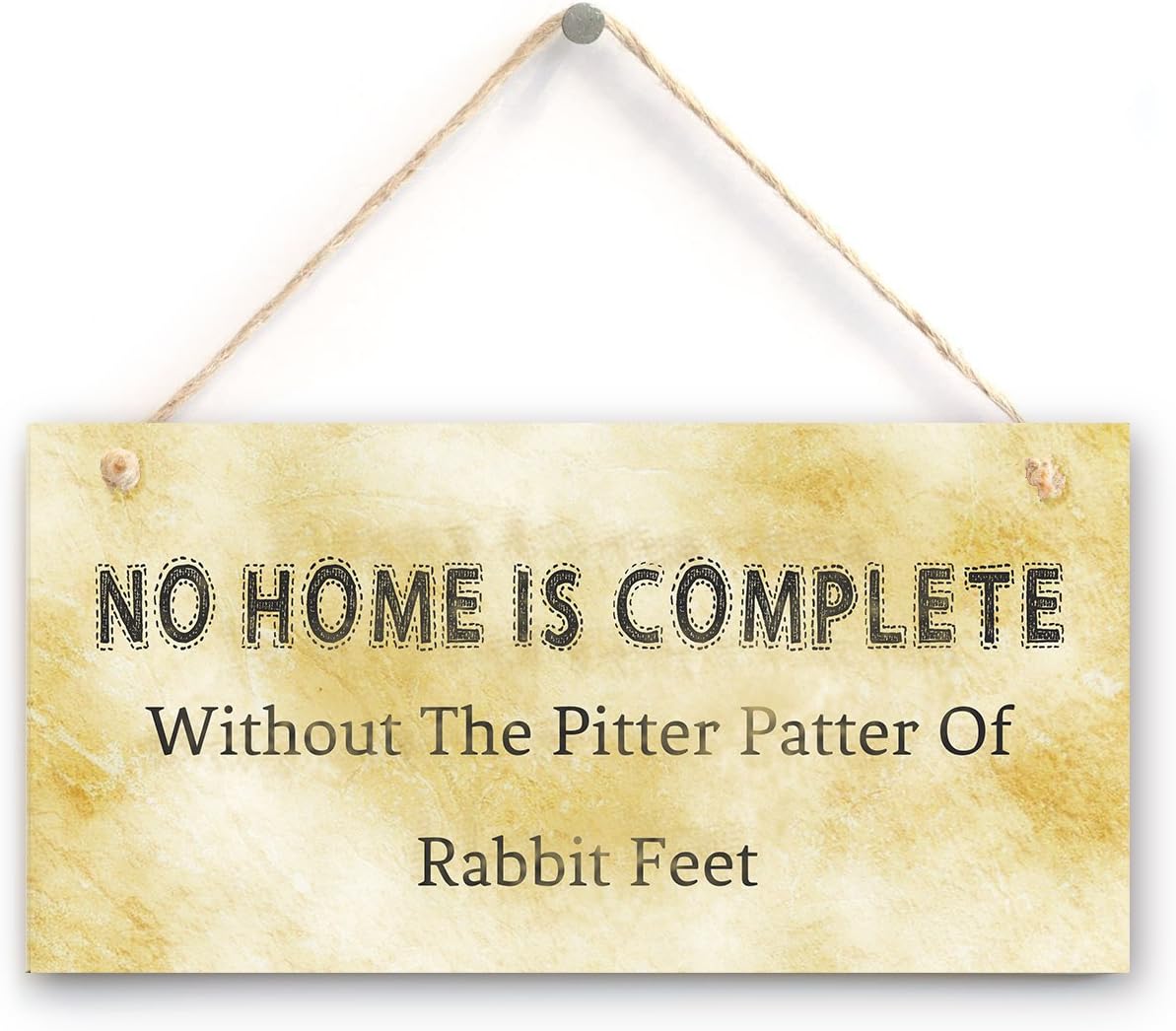 Amazon.com: kaishihui Sign for Rabbits- No Home is Complete Without The ...