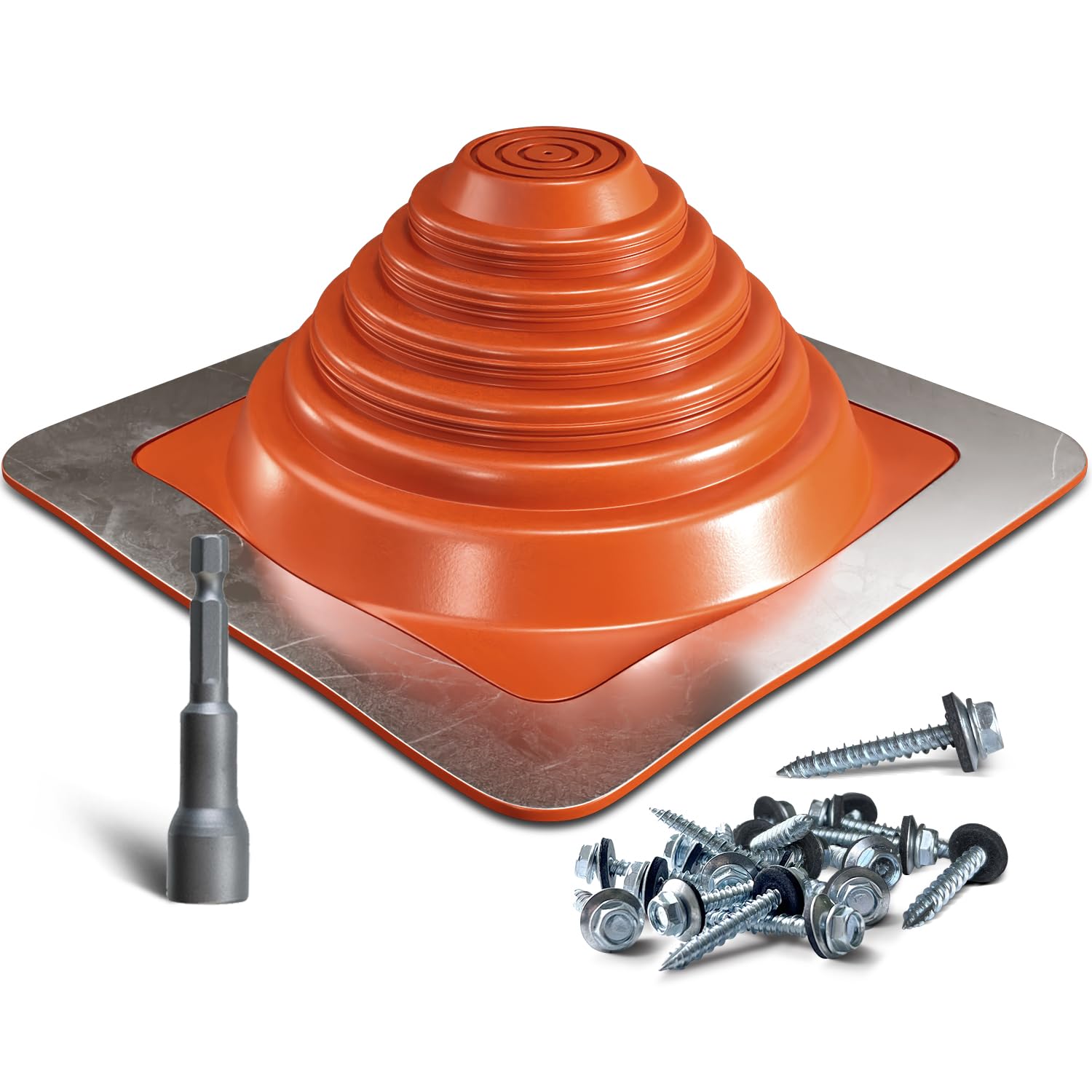 Snapklik.com : #3 Silicone Metal Roof Pipe Boot, High Temp Flexible ...