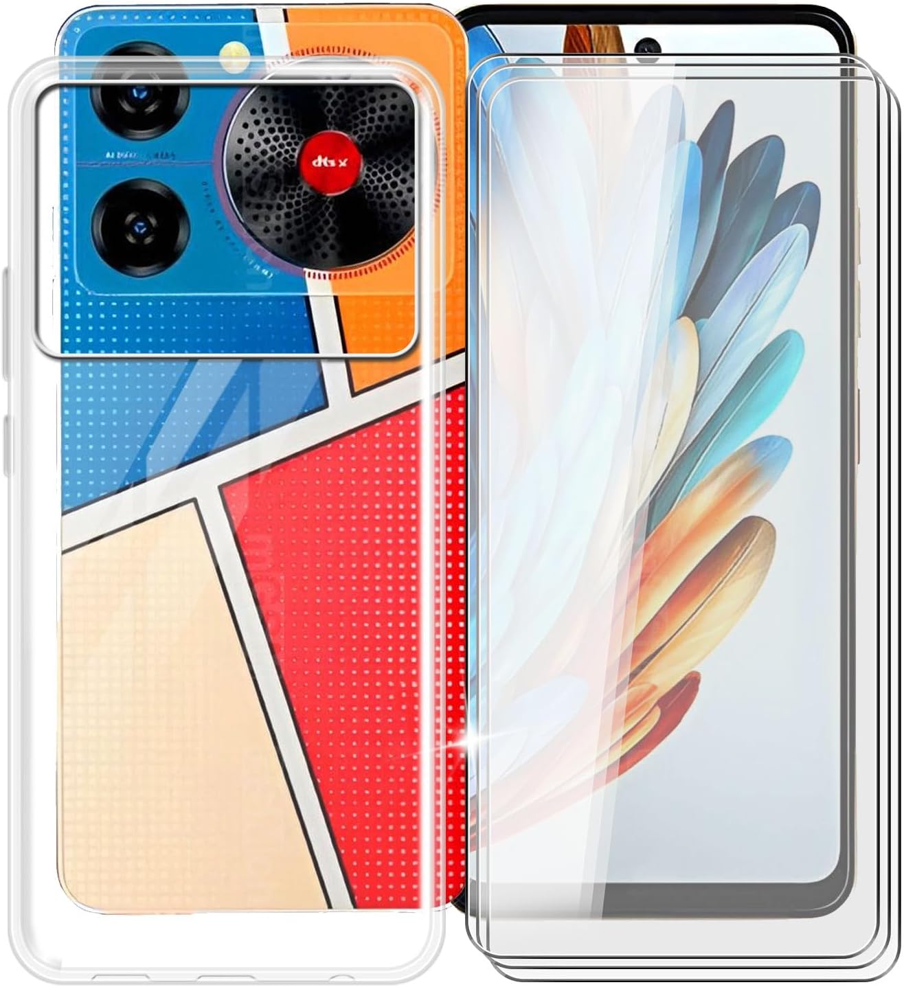 KJYFOANI - Funda para teléfono ZTE Nubia Music Z2353, con 3 protectores ...