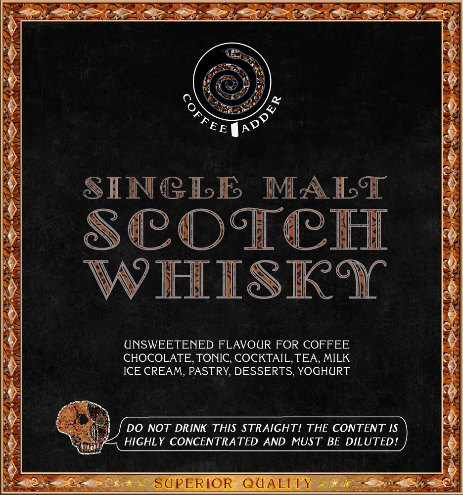 Amazon.com: Coffee Adder's Single Malt Scotch Whisky Super Skinny Syrup ...