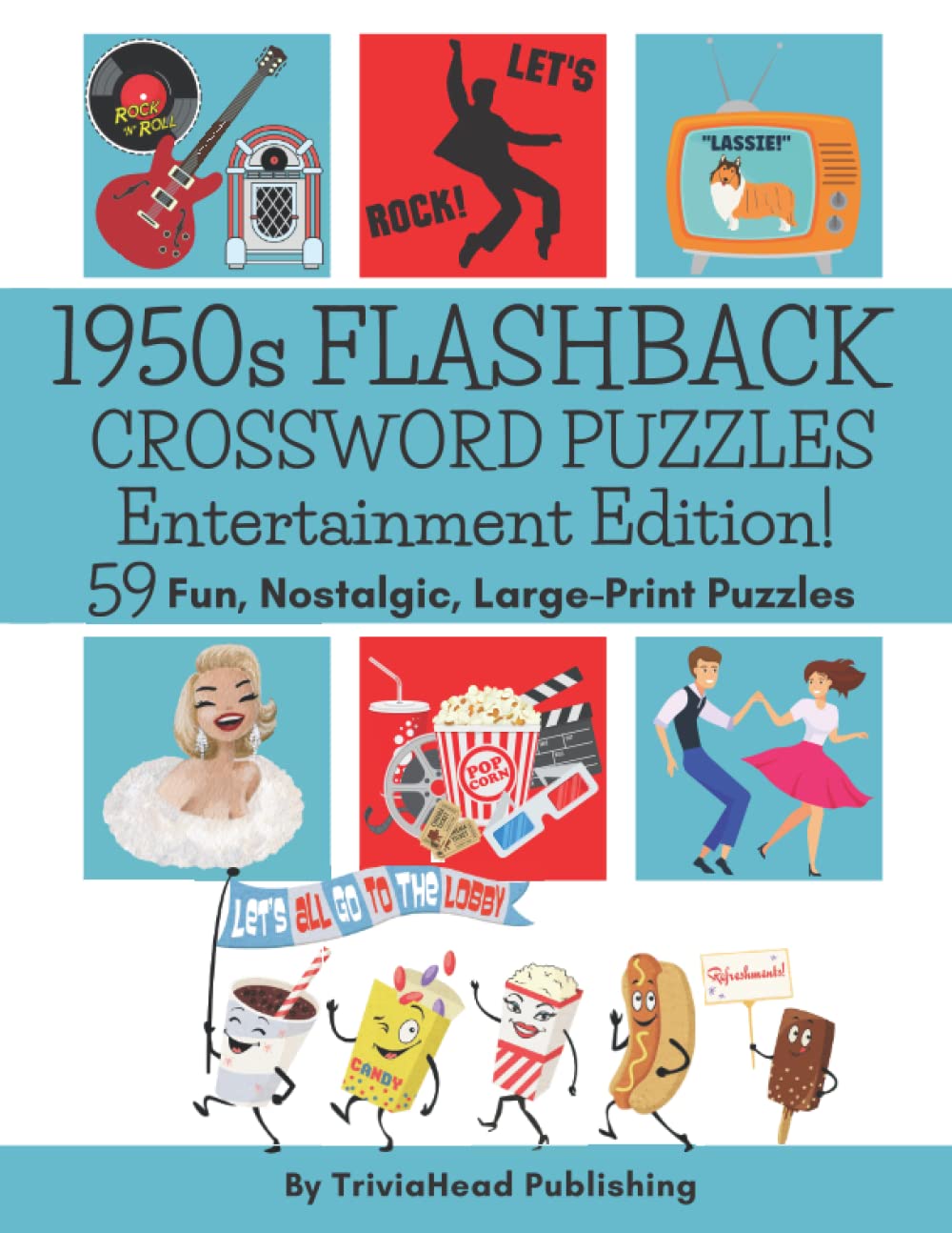 1950s FLASHBACK CROSSWORD PUZZLES: ENTERTAINMENT EDITION! 59 Fun ...