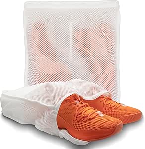 UFECODO 2 Pack Large Shoes Wash Bags, Separate Partitions for Each Shoe ...