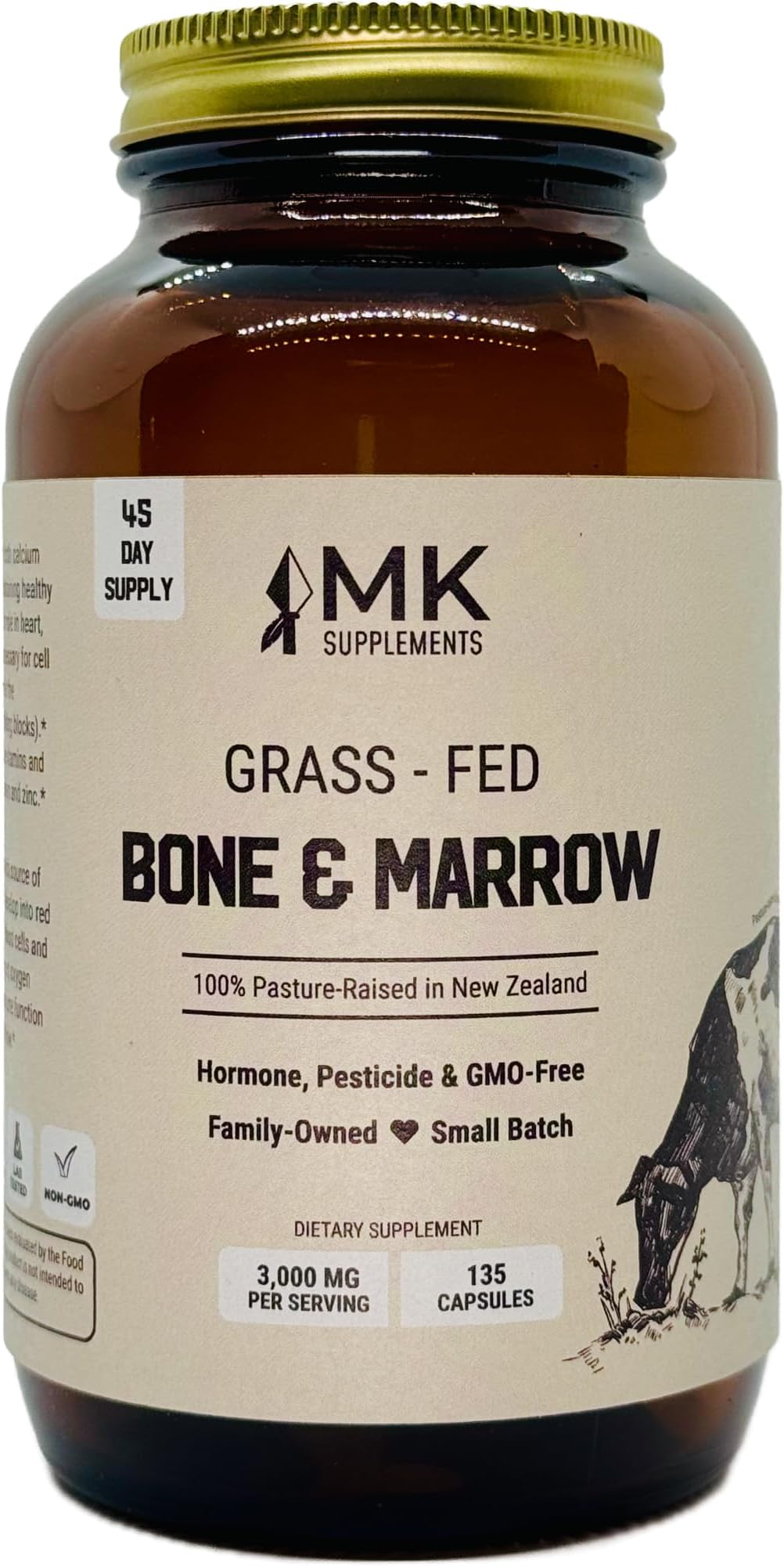 Amazon.com: PRIMALRX Bovine Marrow: Grass Fed Bone Marrow – Immunity ...
