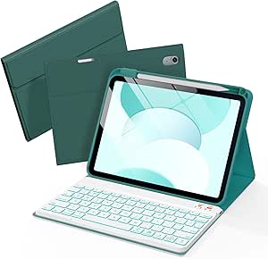 Amazon.com: Senyoson Folio Keyboard Case for iPad 10th Gen 10.9 inch ...