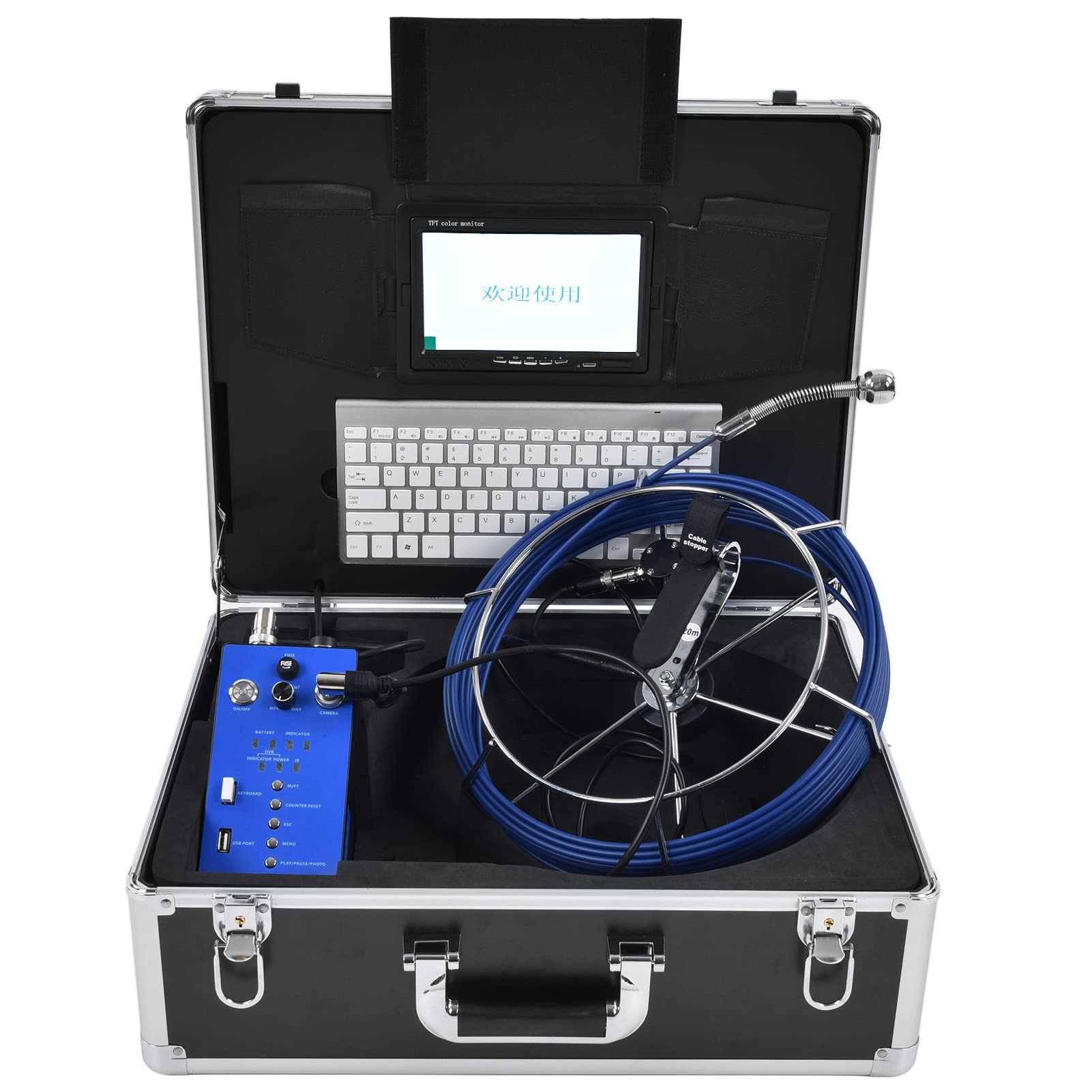 Buy Sewer Camera with DVR 1080P Video Pipe Inspection with 7 Inch LCD ...