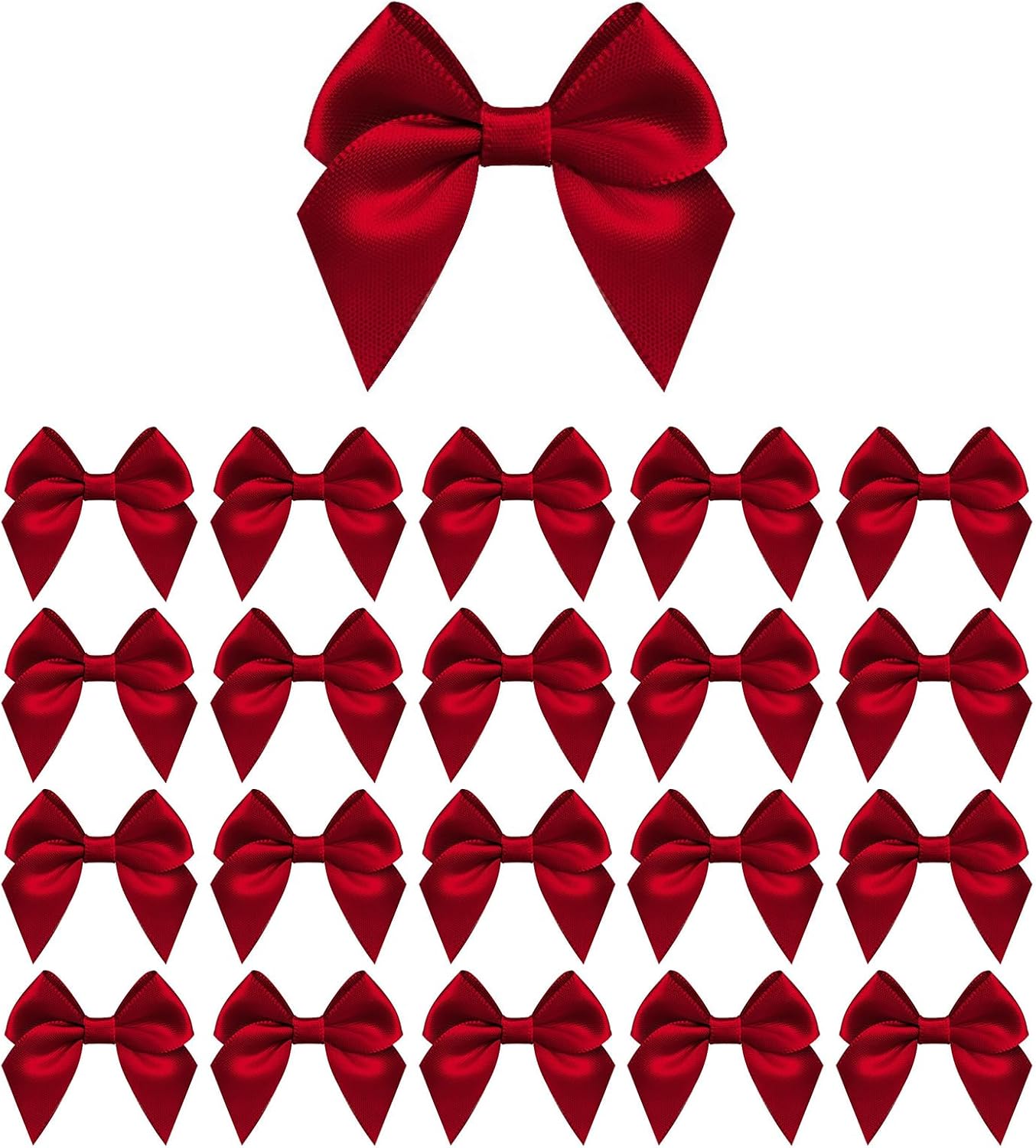 Amazon.com: 100 PCS Bows for Gift Wrapping, 2.75" Satin Ribbon Bows ...
