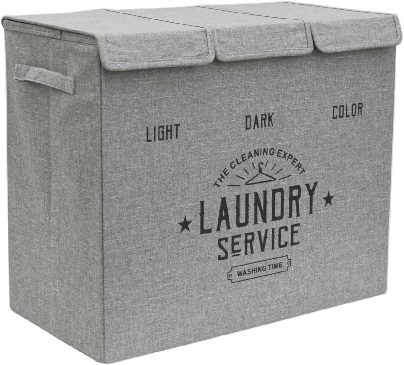 Jago® Panier à Linge - Pliable, 3 Compartiments Lavables et Amovibles ...