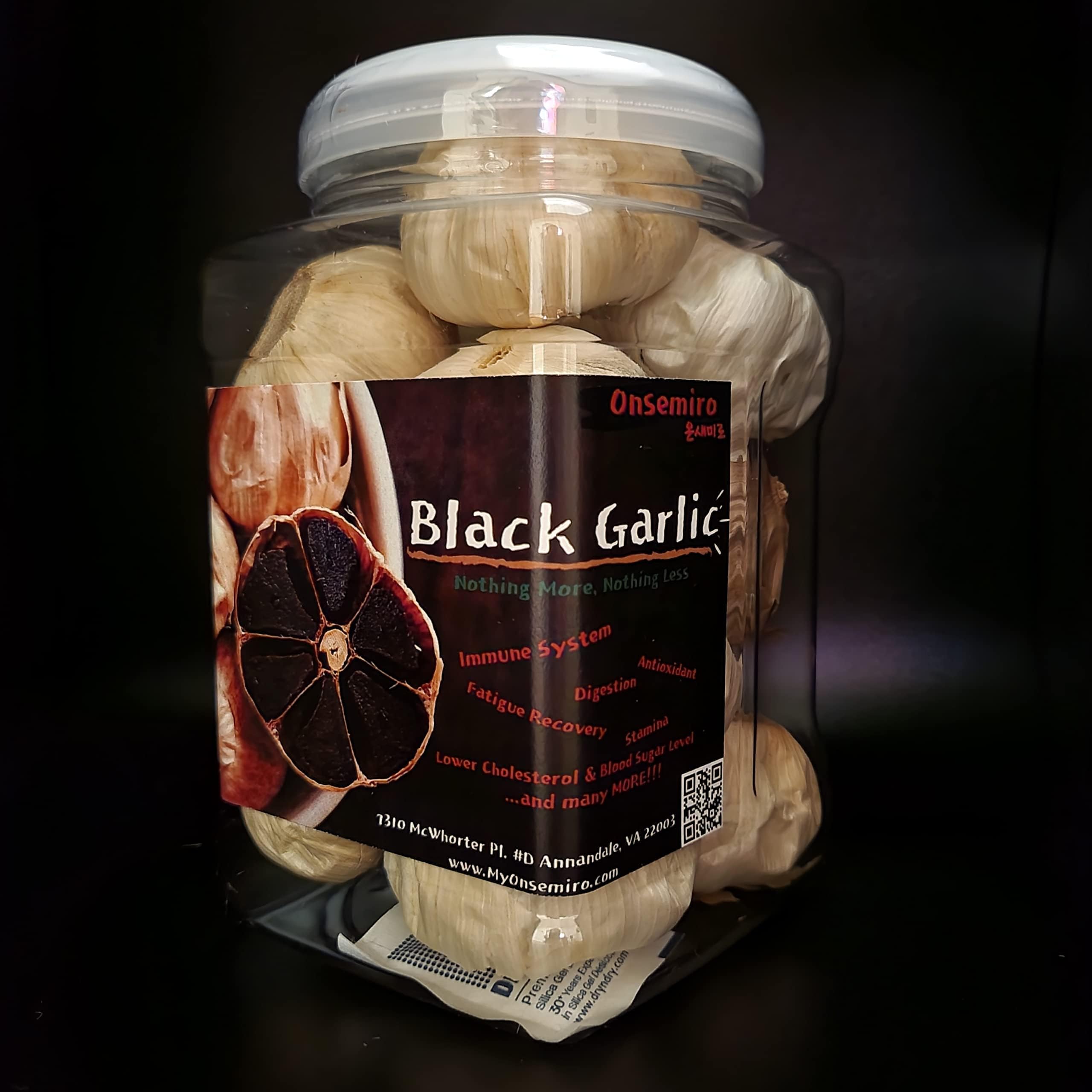 Amazon.com : USDA Organic Black Garlic 453g Black Pearl Garlic Jar 1LB ...