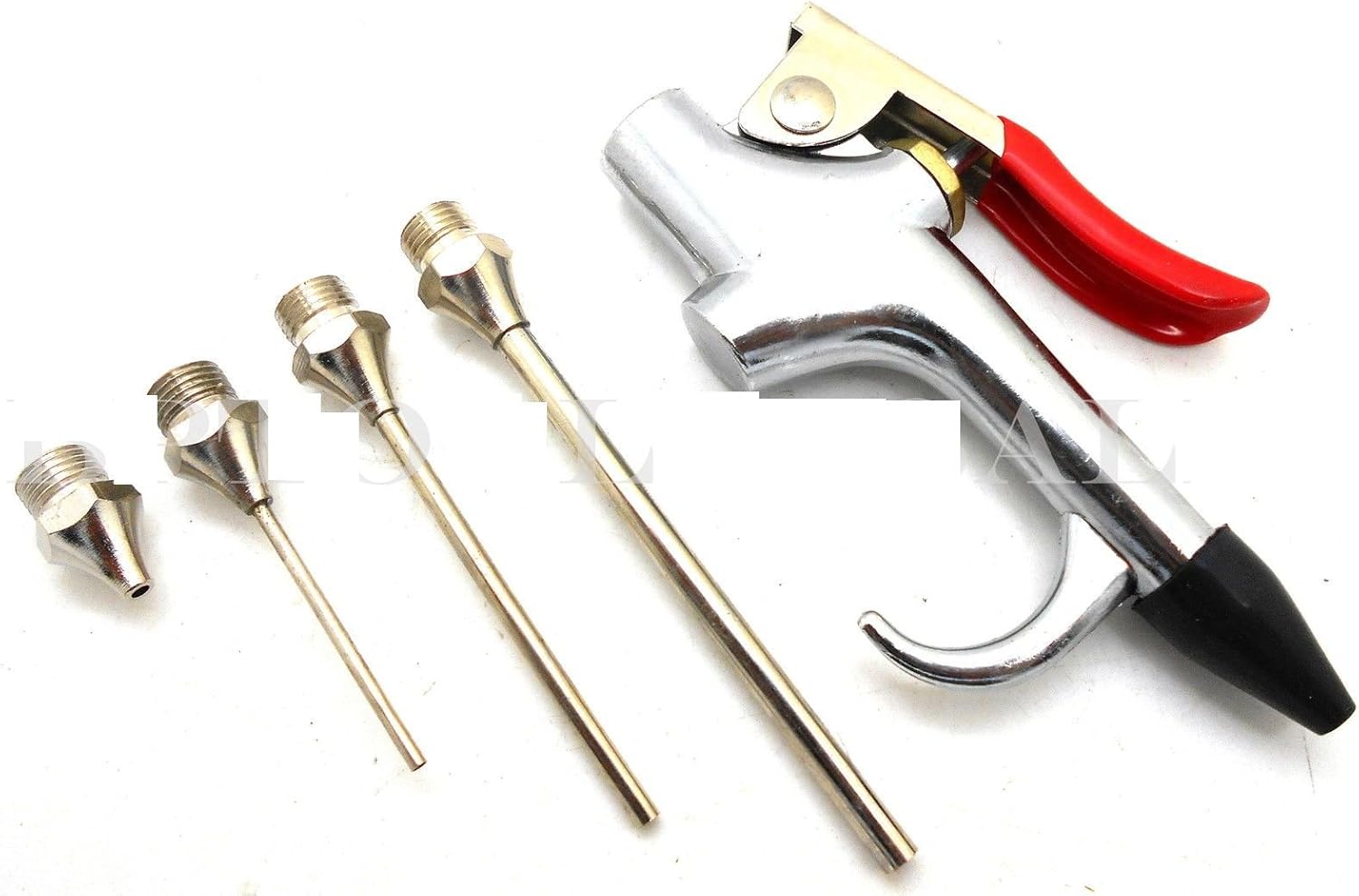 5pc Air Blow Gun Kit Air Compressor Nozzle Tip Needle Inflation Blower ...