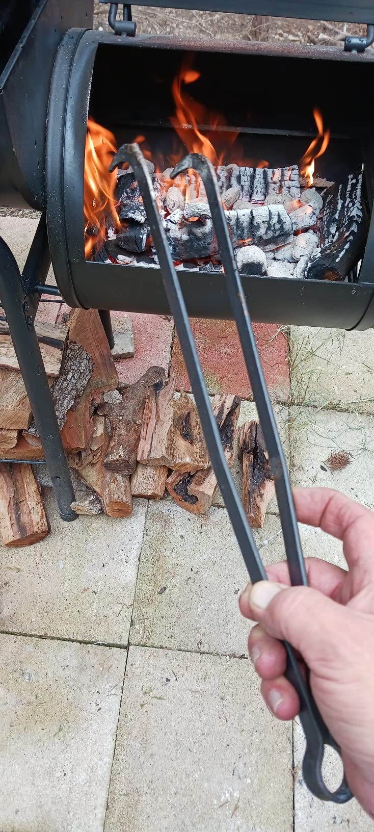 Amazon.com: Charcoal Tongs, BBQ Charcoal Tongs, 15.75 Inch, Charcoal ...