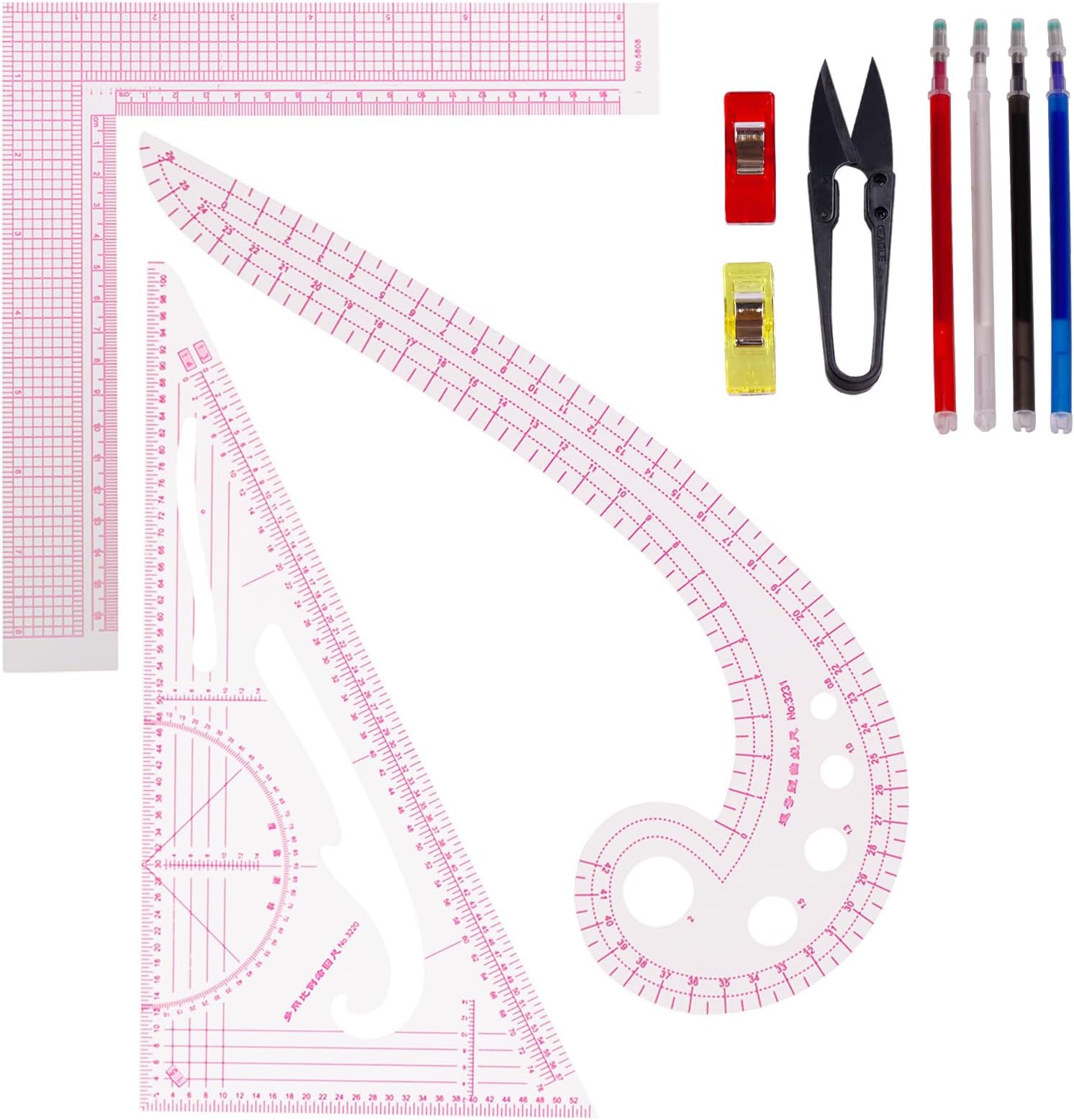 Amazon.com: Vogue Fabrics Fairgate Pattern Making Ruler Kit