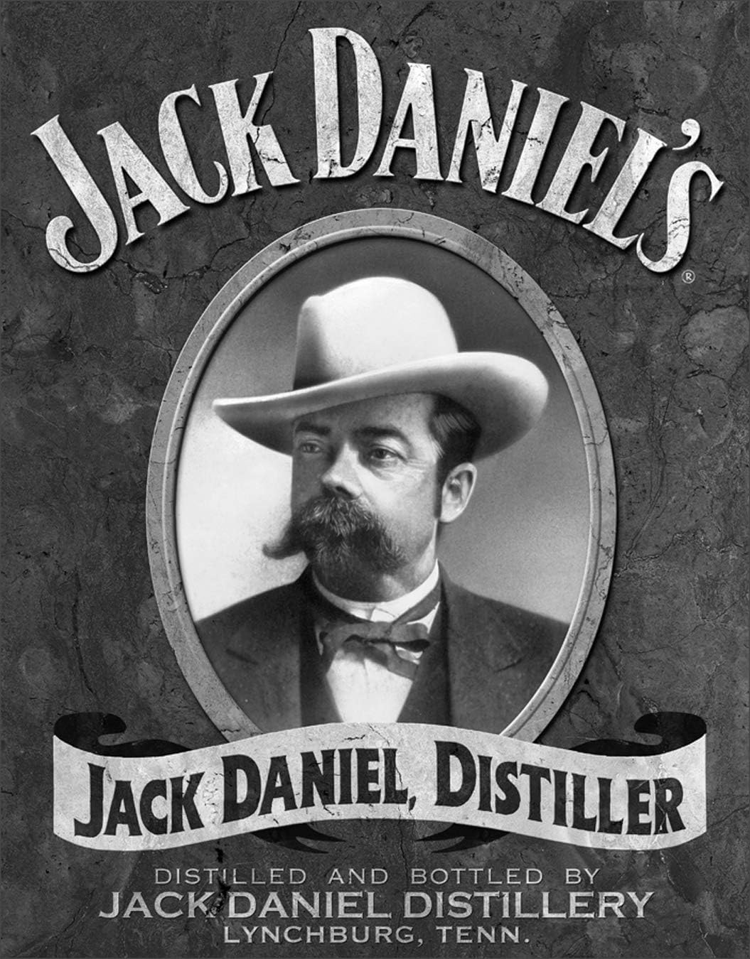 Amazon.com: Jack Daniel's - Portrait Metal Tin Sign, 12x16: Prints ...