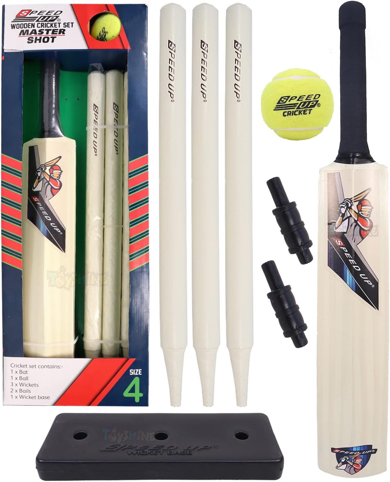 Toyshine Kids Speed Up Master Shot Combo Box Cricket Kit Sports Outdoor ...