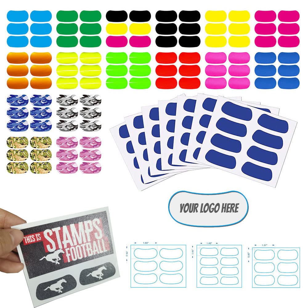 Amazon.com - Custom Logo Camo Eye Black Stickers Online | Customized ...