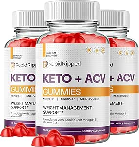 Amazon.com: Mega Hits Rapid Ripped Keto ACV Gummies, 180 Count, 3 Pack ...