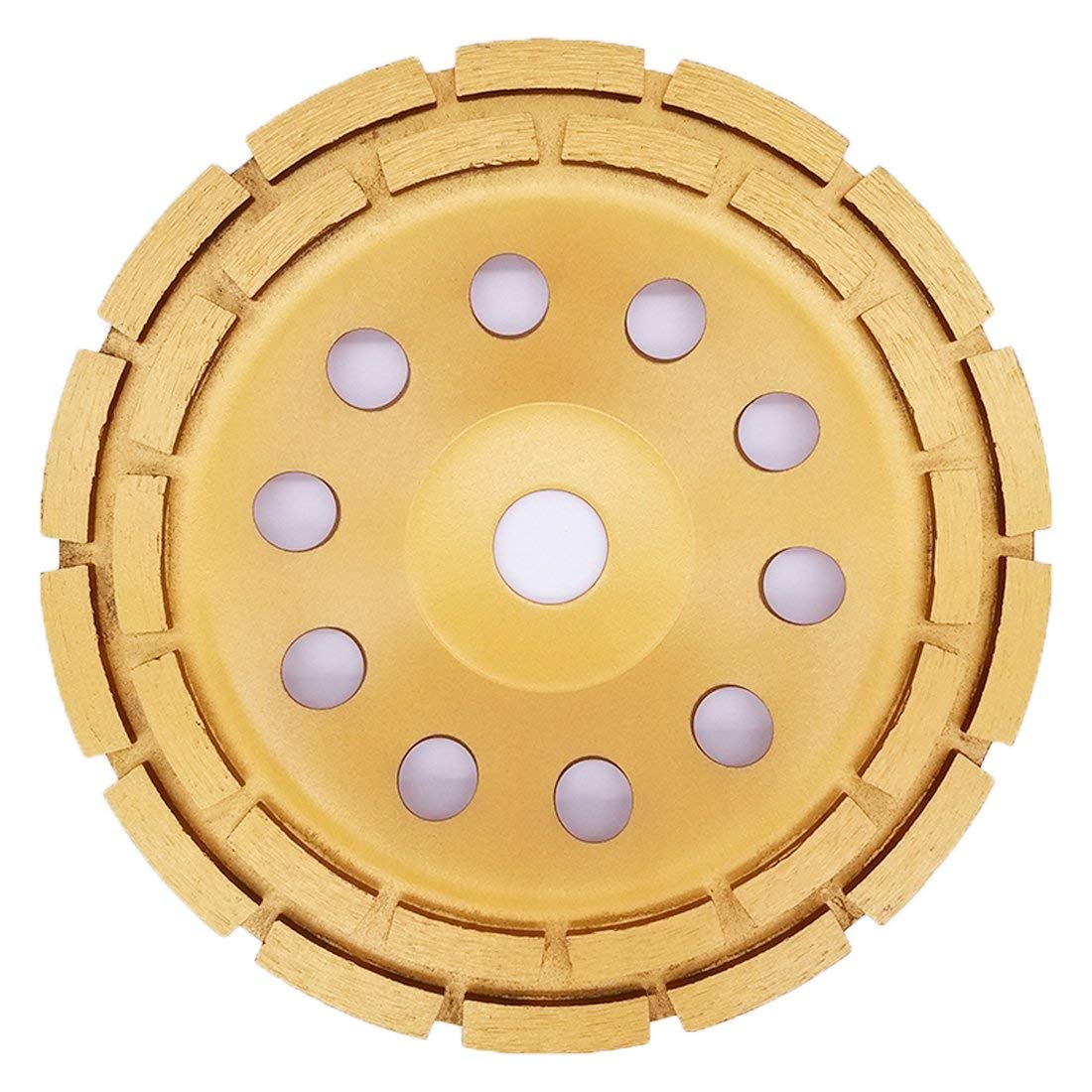 APLUS 7-Inch Diamond Cup Grinding Wheel, Double Row Diamond Grinder ...