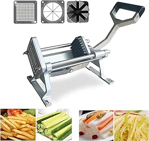 Amazon.com: Extra Heavy Duty French Fry Cutter Stainless Steel Potato ...