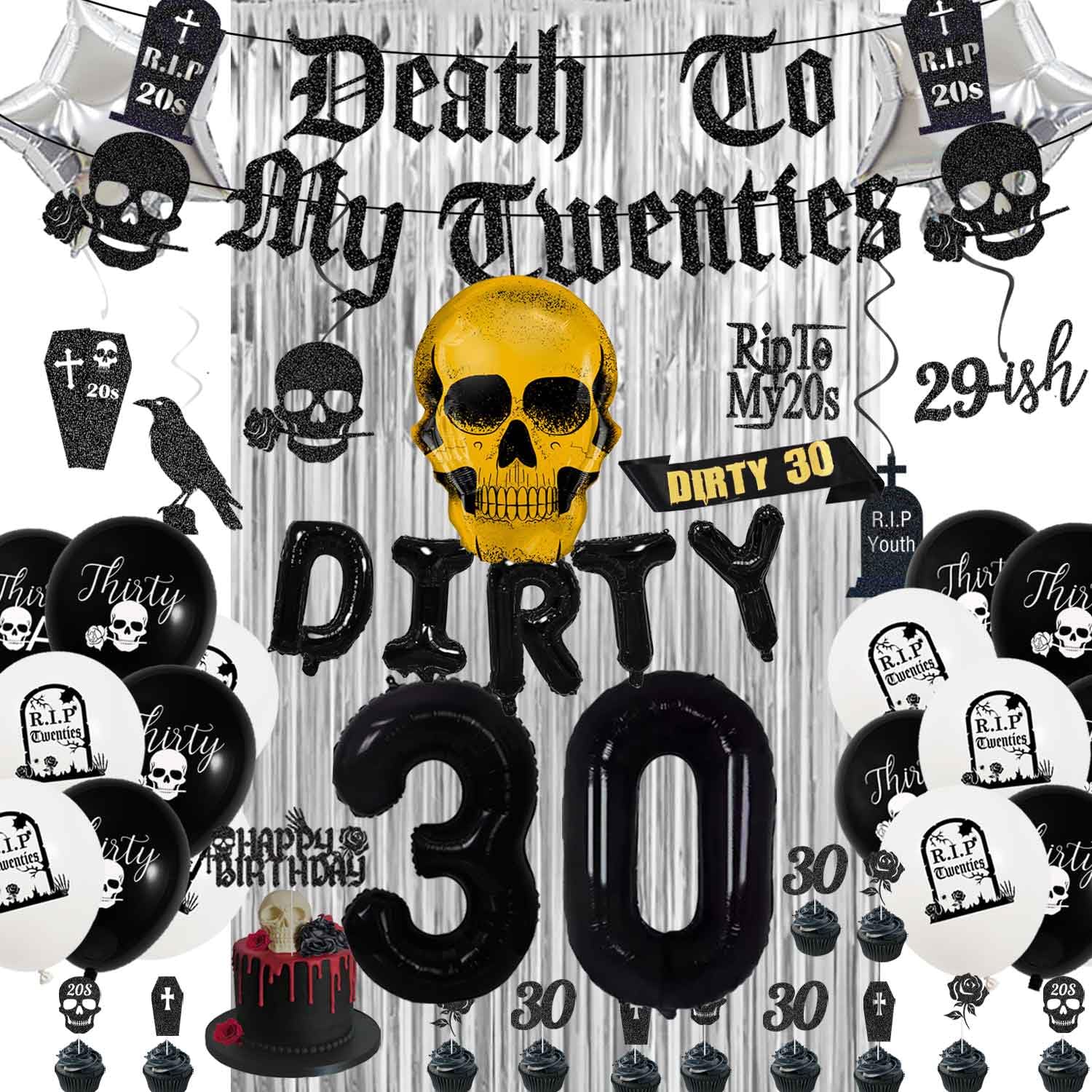 Dirty 30 Birthday Template Amazon.com: Ushinemi Dirty 30 Birthday