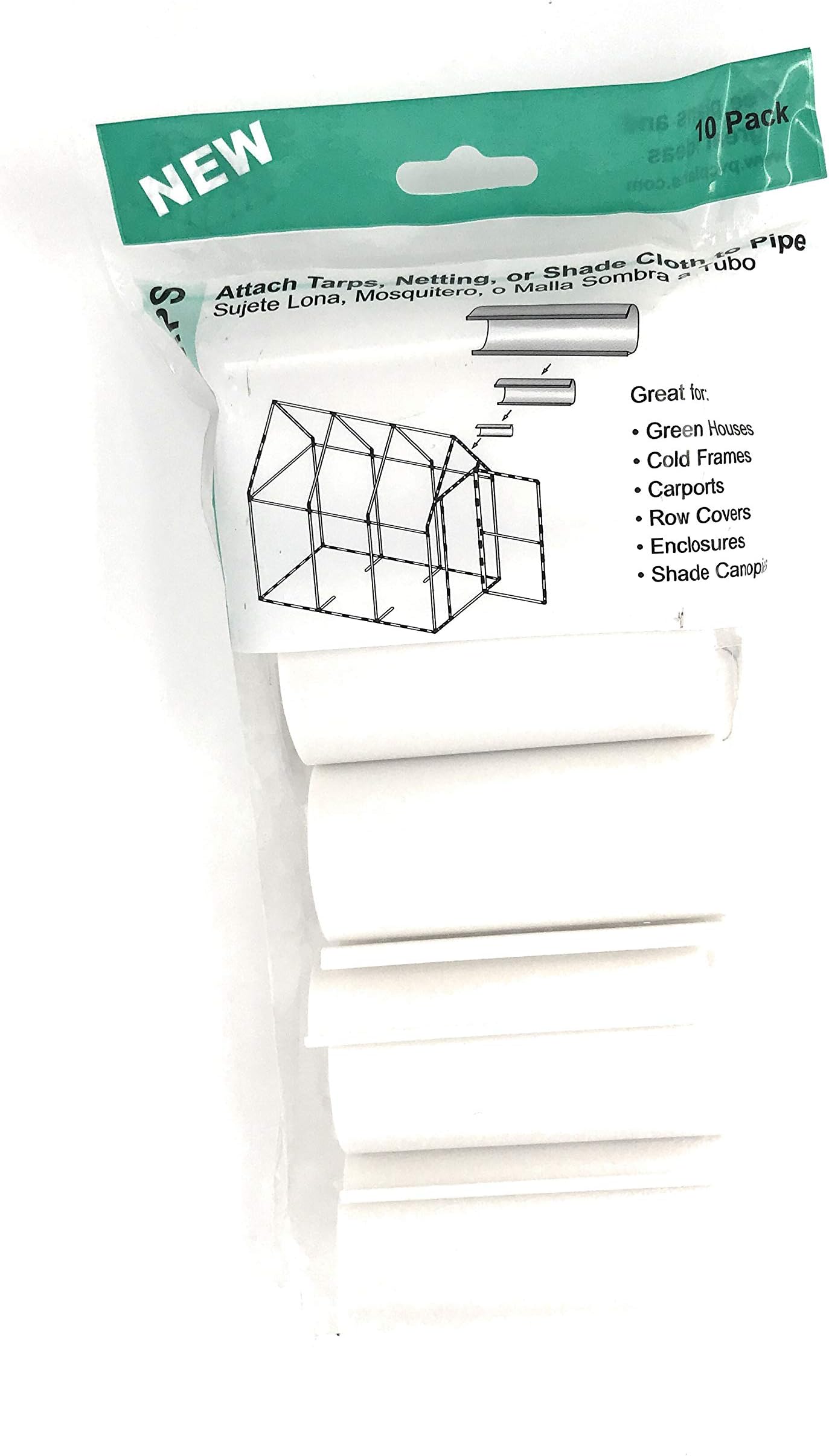 Snap Clamp EZ White 1/2 Inch X 4 Inches Wide for 1/2 PVC Pipe 10 per ...