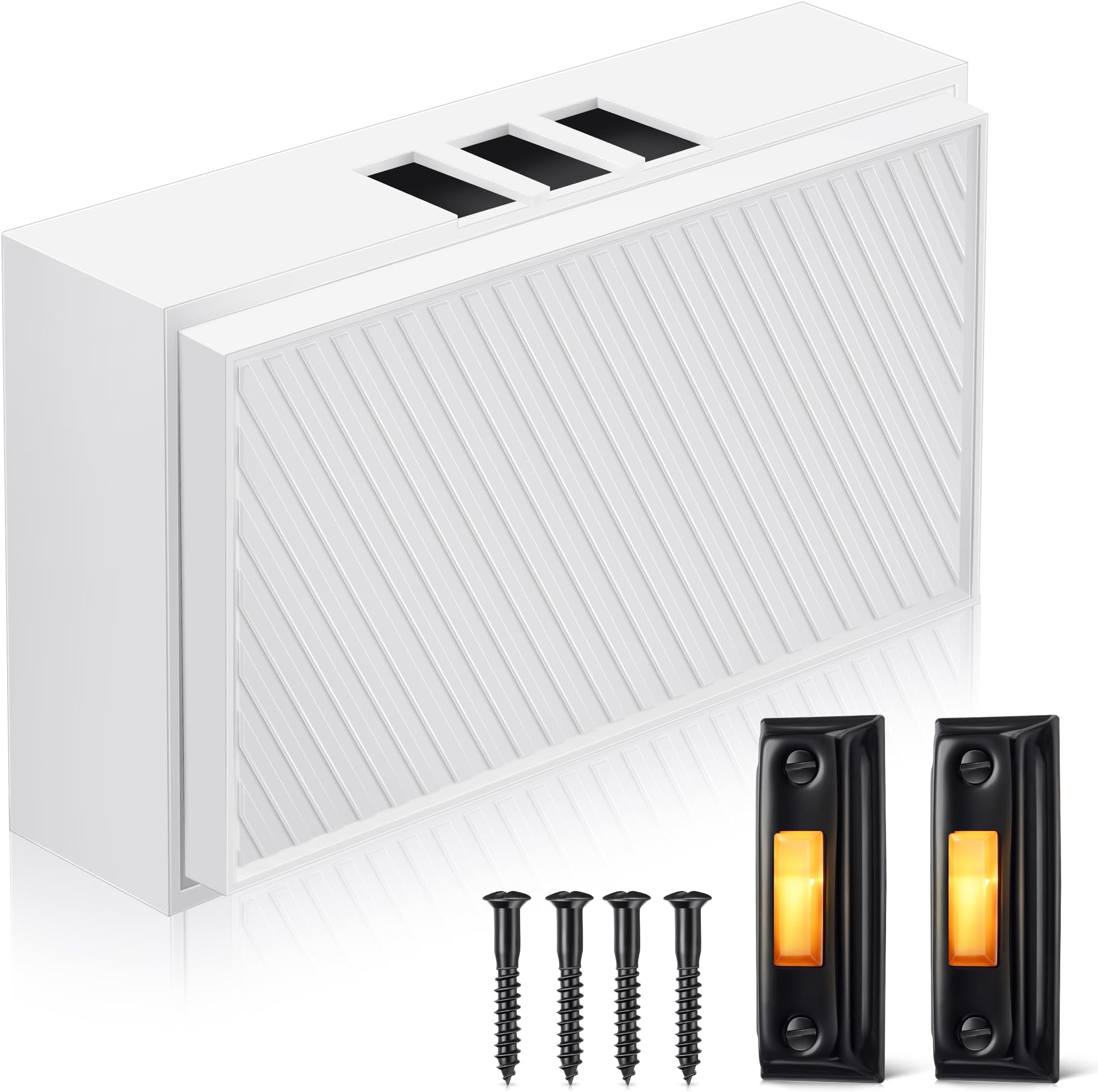 Saillong Wired Door Bell Chime Kit with 16V 10VA Two Note Lighted Metal ...