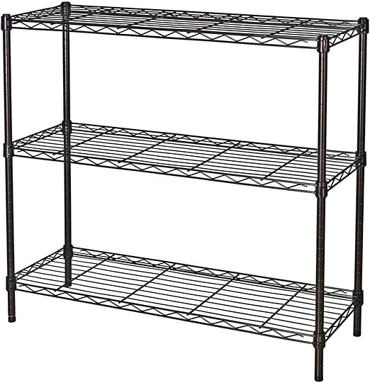 Standing Shelf Units, 36" W x 14" D x 32" H Metal Storage Shelves ...