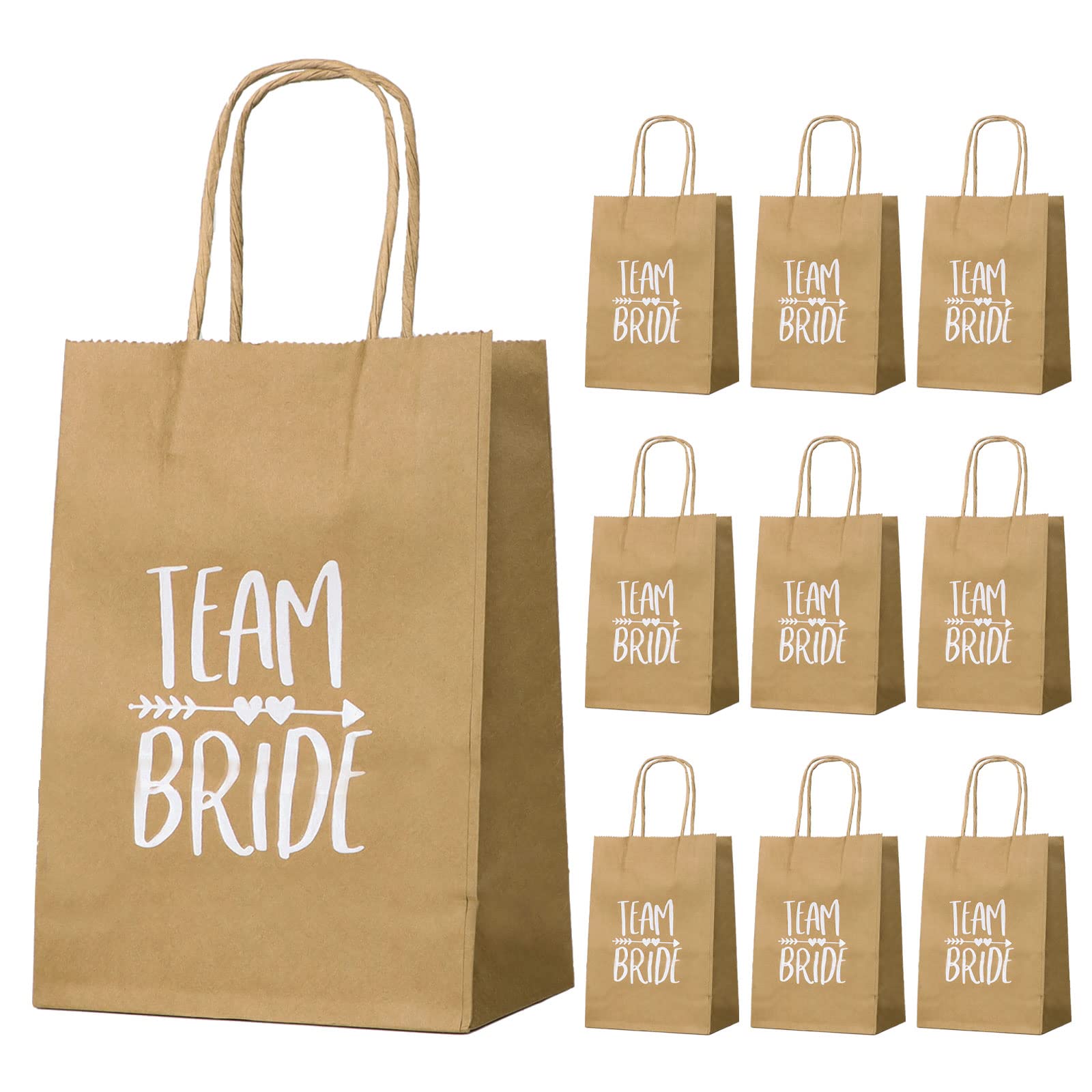 10pcs Hen Party Bags Team Bride Bags with Handle Hen Do Bags for Goodie ...