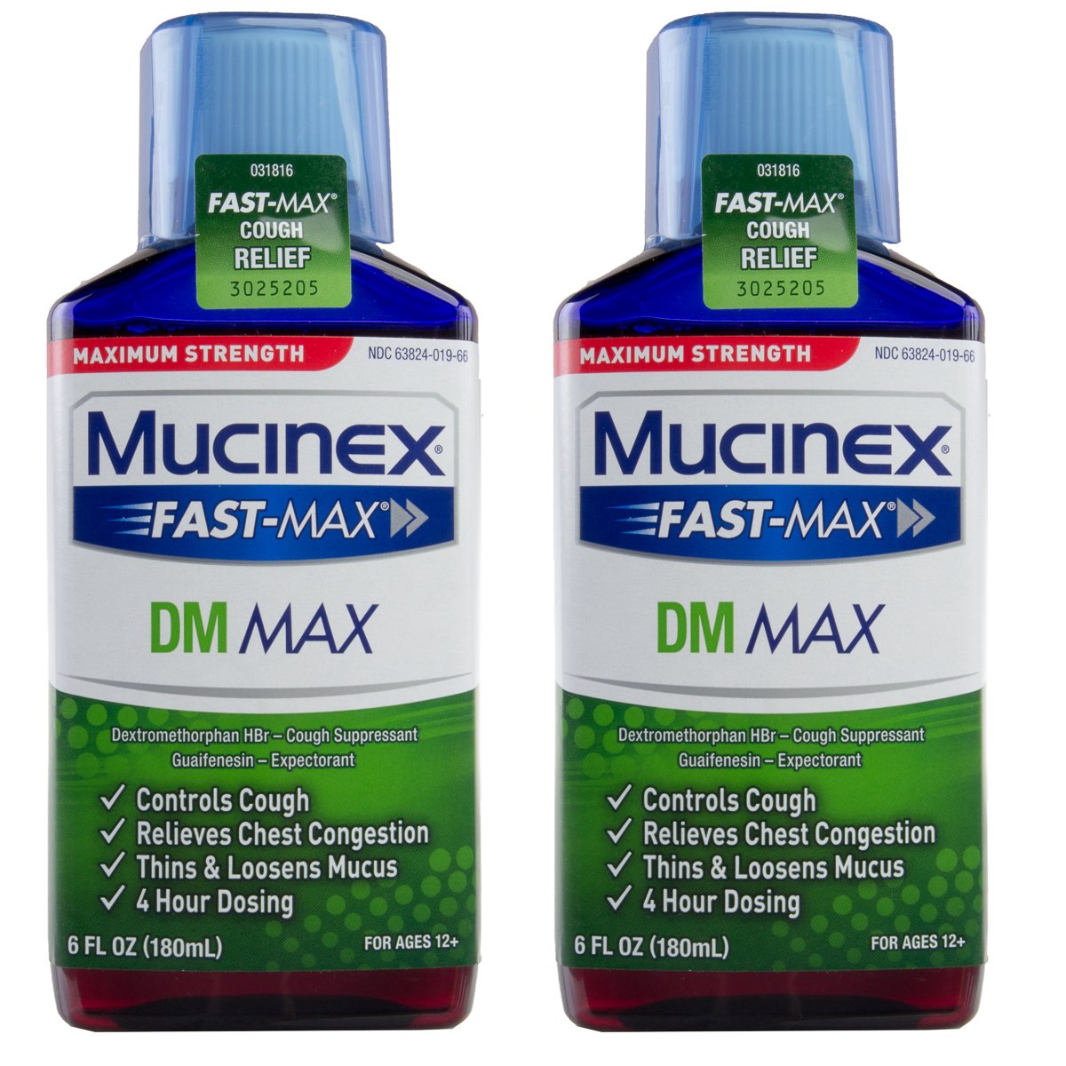 Amazon.com: Mucinex Fast-Max DM Max Liquid 6 oz (Pack of 2) : Health ...