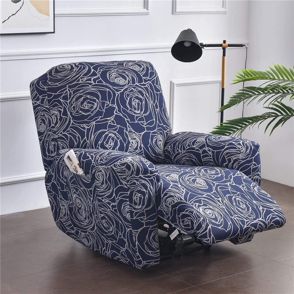 FANSU Recliner Chair Covers for Electric Chair with Pockets, Fashion ...