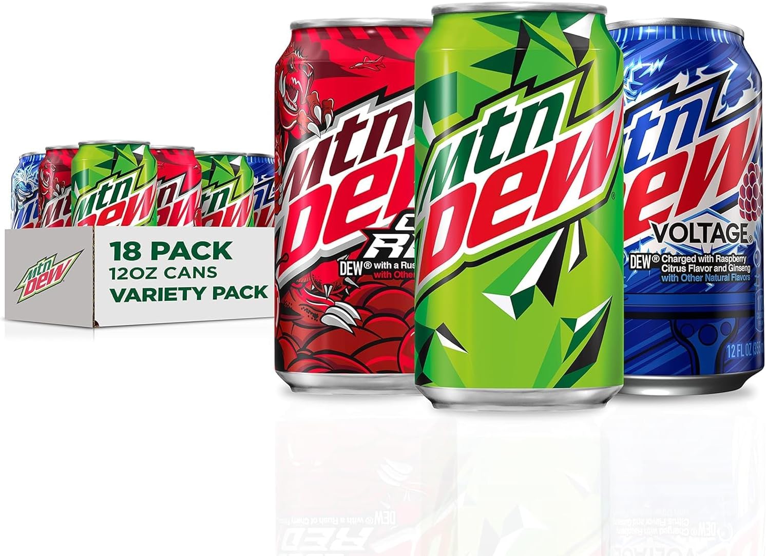 Amazon.com : Mountain Dew Soda, Spark Raspberry Lemonade, 12oz Cans (12 ...